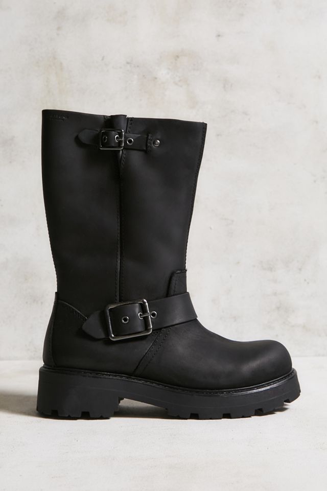 Vagabond Black Cosmo Buckle Boots | Urban Outfitters UK
