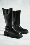 Buffalo Black Biker Boots | Urban Outfitters UK