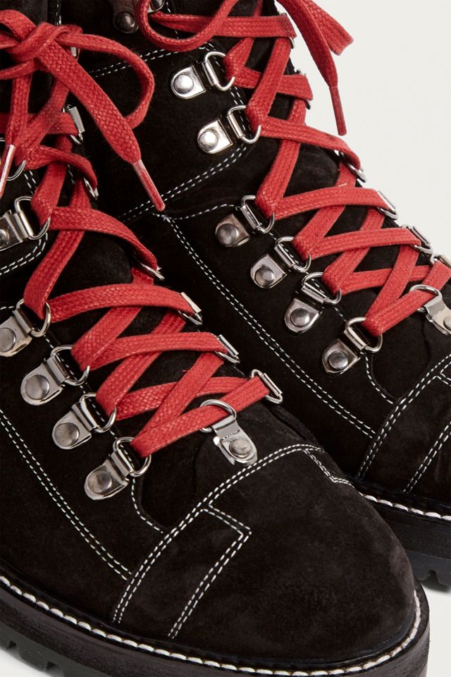 UO Bailey High Leather + Shearling Hiker Boots | Urban Outfitters UK