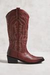 UO Red Leather Dallas Cowboy Boots | Urban Outfitters UK