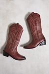 UO Red Leather Dallas Cowboy Boots | Urban Outfitters UK