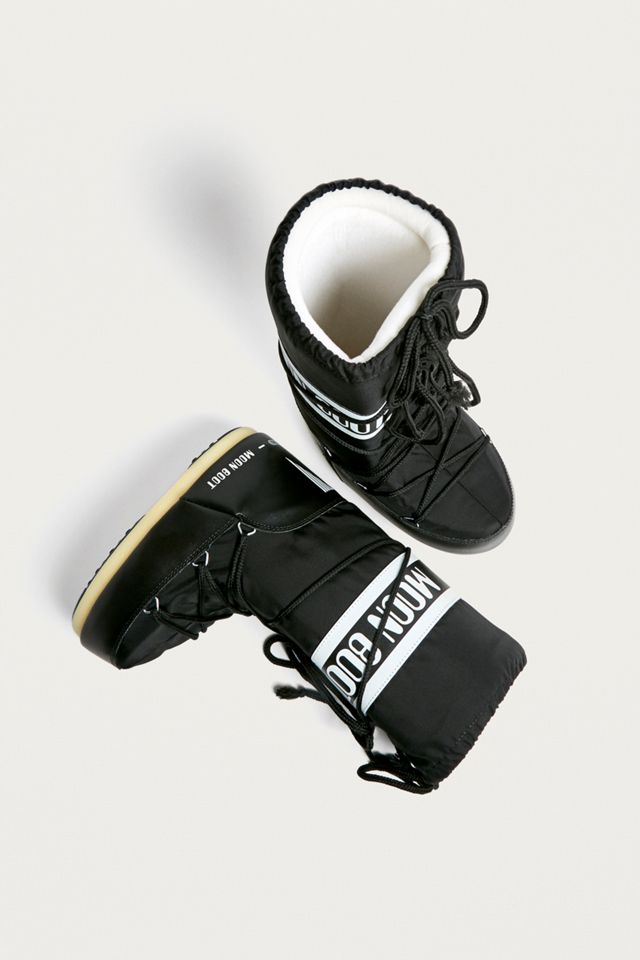 Moon Boot Technica Black Nylon Boots | Urban Outfitters UK