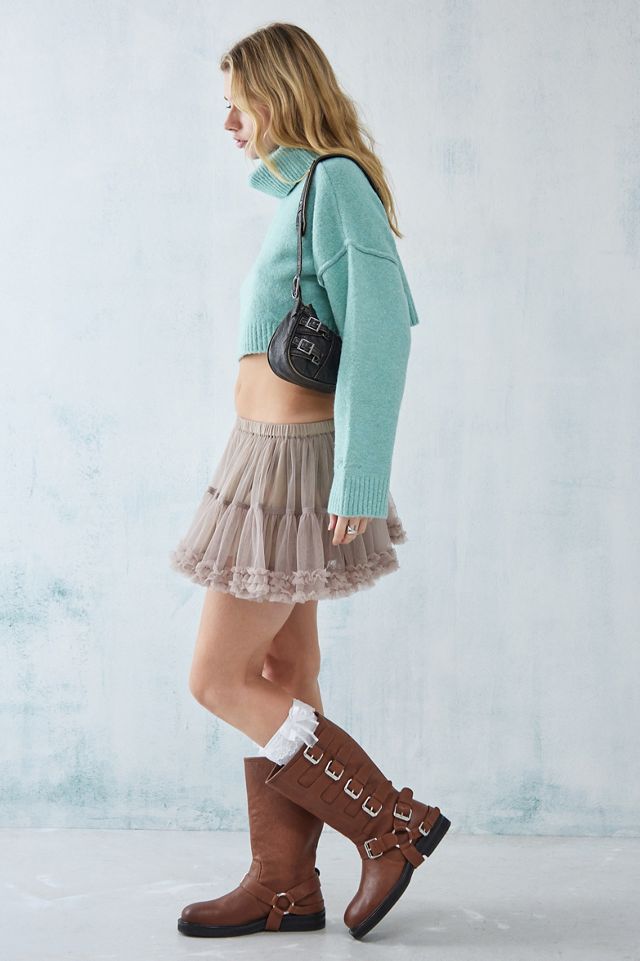 ASRA Botas con hebilla de cuero cantalupe color canela | Urban ...