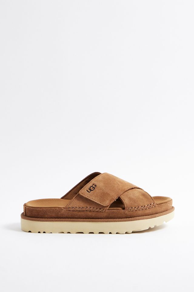 UGG Goldenstar Chestnut Sliders | Urban Outfitters UK
