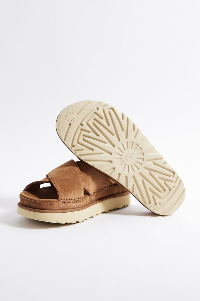 UGG Goldenstar Chestnut Sliders | Urban Outfitters UK