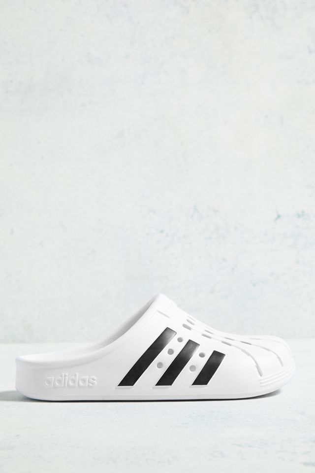 adidas White Adilette Clogs | Urban Outfitters UK