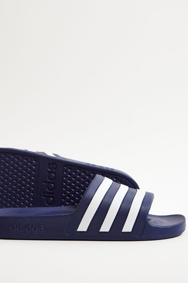 adidas Blue & White Adilette Sliders | Urban Outfitters UK