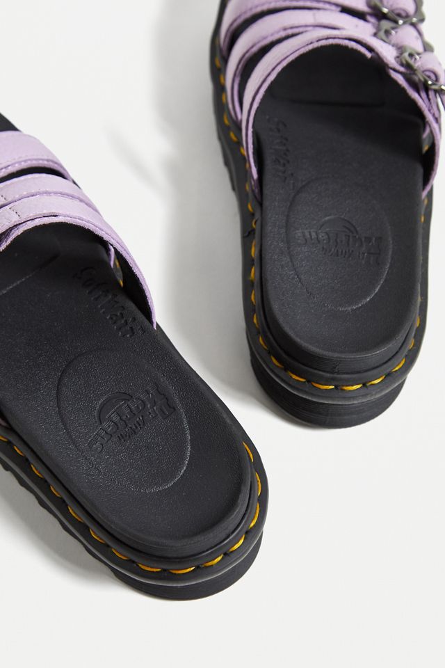 Dr. Martens Blaire Lilac Slider Sandals | Urban Outfitters UK