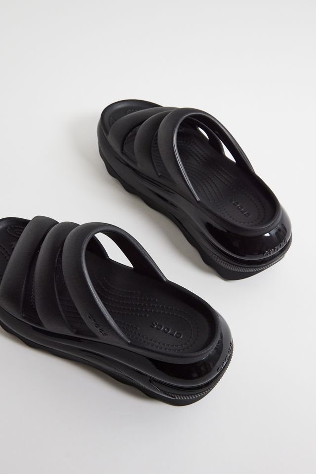 Crocs Black Mega Crush Triple Strap Sandals | Urban Outfitters UK