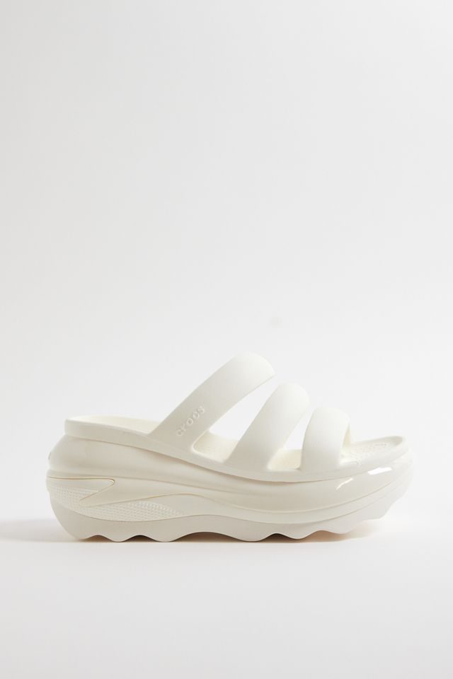 Crocs White Mega Crush Triple Strap Sandals | Urban Outfitters UK