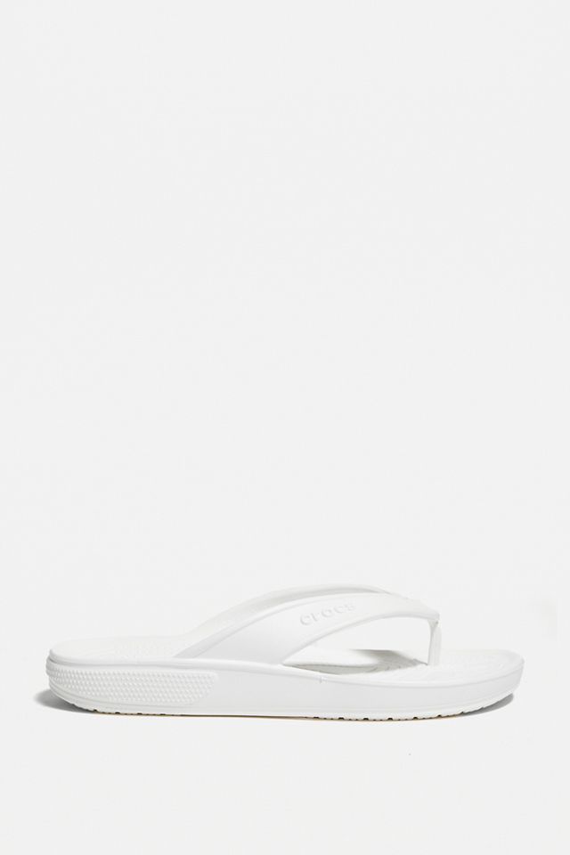 Crocs White Flip Flops | Urban Outfitters UK