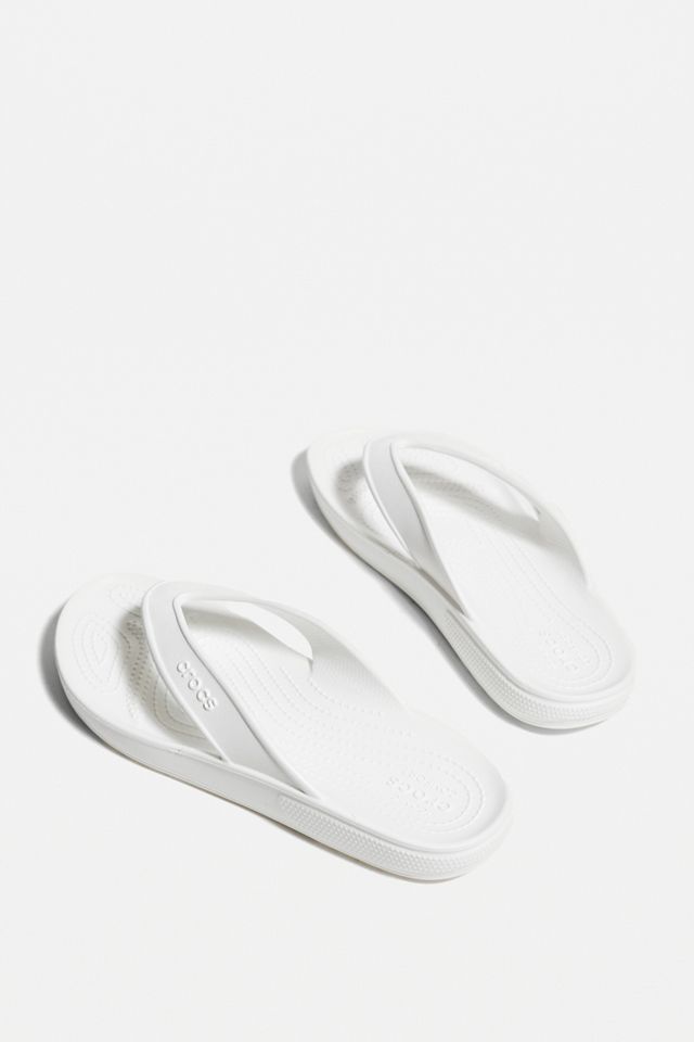 Crocs White Flip Flops | Urban Outfitters UK