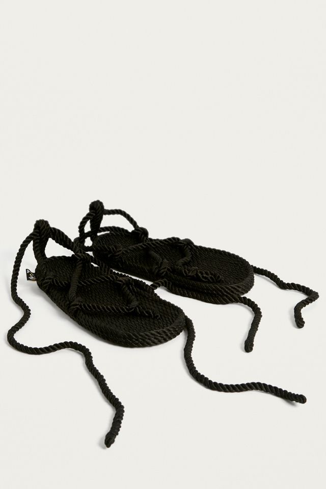 Nomadic State of Mind Romano Black Rope Sandals | Urban Outfitters UK