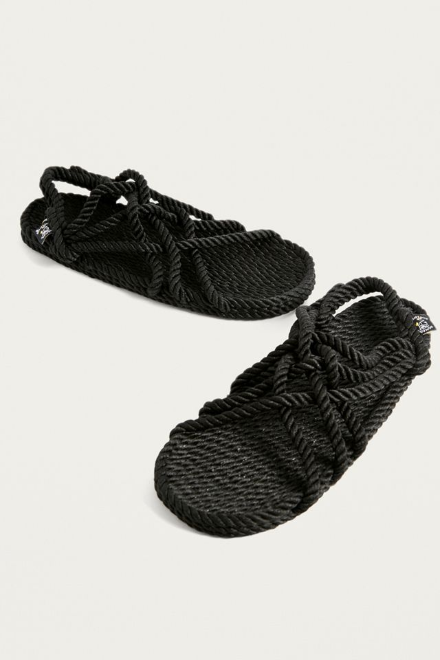 Nomadic State of Mind Black Rope Sandals | Urban Outfitters UK