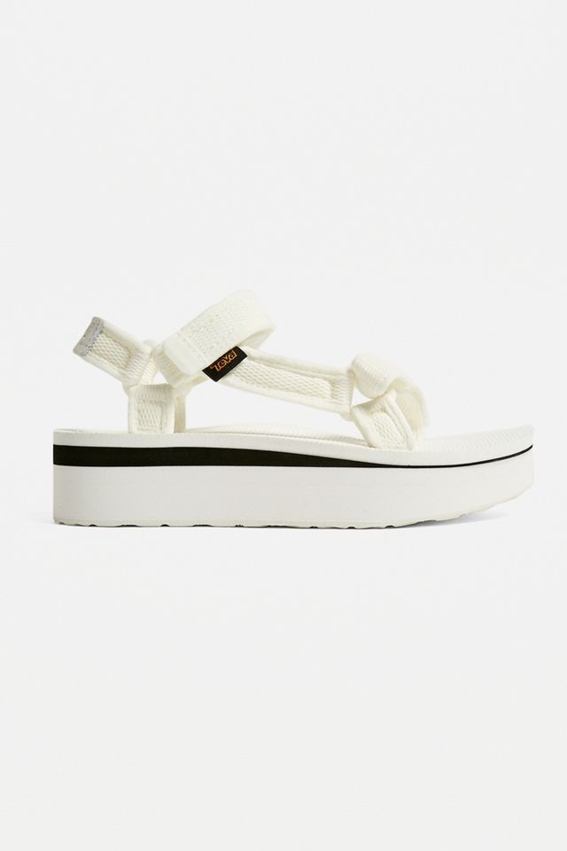 Teva Universal White Mesh Flatform Sandals | Urban Outfitters UK