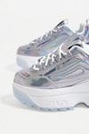 FILA Disruptor Iridescent Wedge Platform Trainers | Urban Outfitters UK