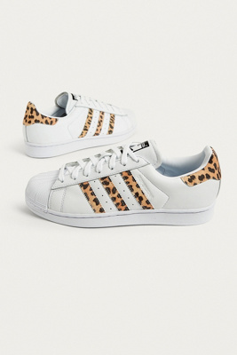 adidas Originals Leopard Superstar Trainers | Urban Outfitters UK