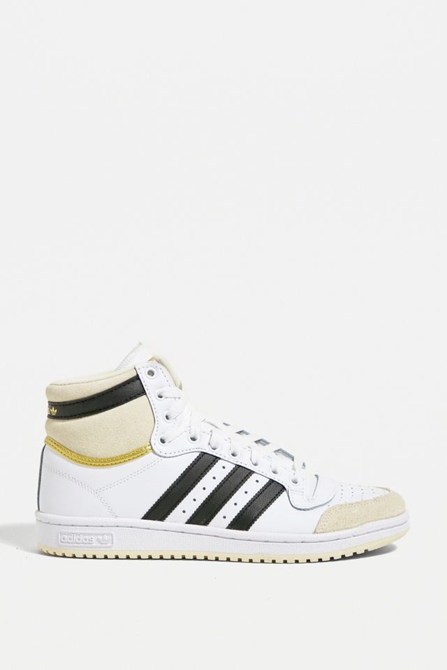 adidas White & Blue Top Ten De Trainers | Urban Outfitters UK