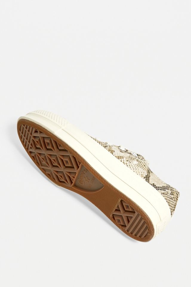 Converse Chuck Taylor All Star Lift Snake Print Low Top Trainers ...