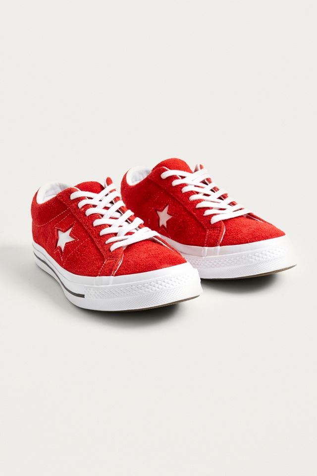 Converse One Star Red Suede Trainers | Urban Outfitters UK