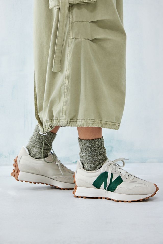 New Balance Timberwolf Green 327 Trainers | Urban Outfitters UK