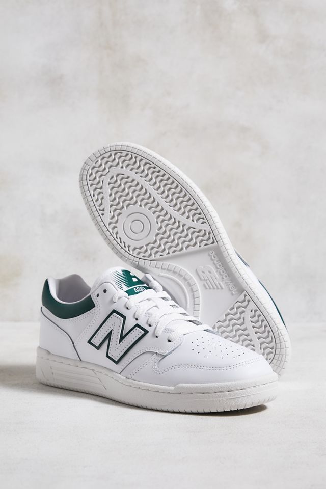 New Balance White & Green 480 Trainers | Urban Outfitters ES