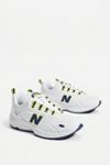 New Balance 615 White & Neon Trainers | Urban Outfitters UK