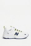 New Balance 615 White & Neon Trainers | Urban Outfitters UK