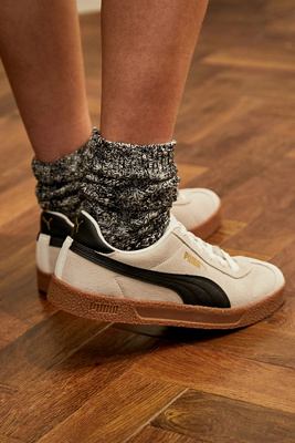 PUMA Club Suede Ecru & Black Trainers | Urban Outfitters UK