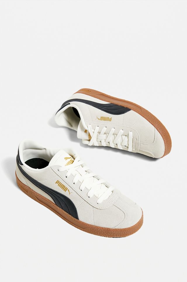 PUMA Club Suede Ecru & Black Trainers | Urban Outfitters UK