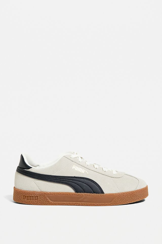 PUMA Club Suede Ecru & Black Trainers | Urban Outfitters UK