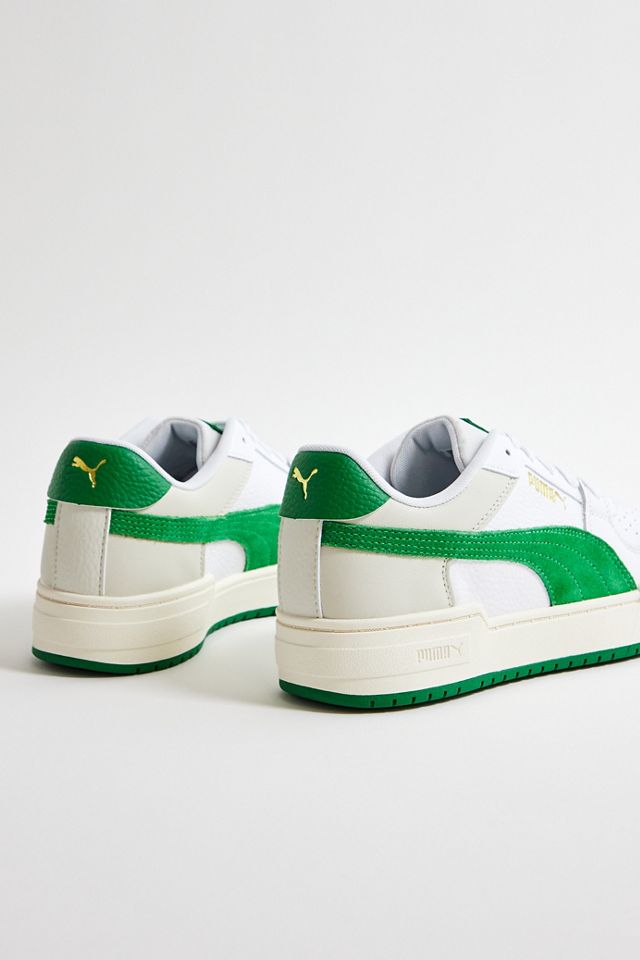 PUMA White & Green Suede CA Pro Trainers | Urban Outfitters UK