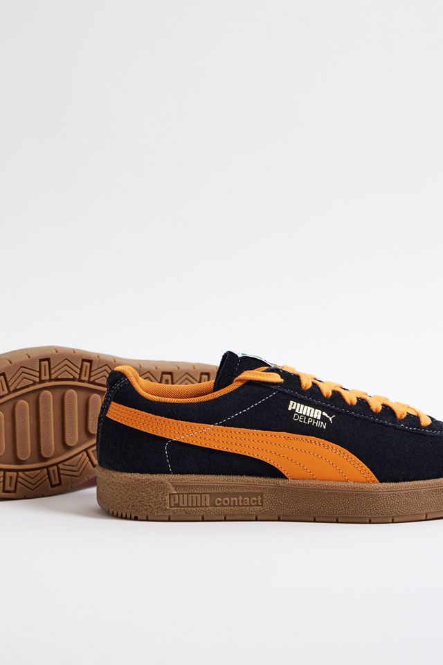 PUMA Delphin Black & Orange Trainers | Urban Outfitters UK