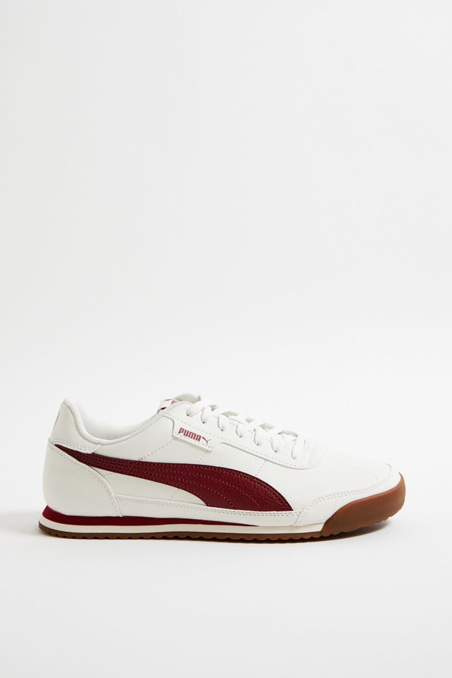 PUMA White & Red Turino II Trainers | Urban Outfitters UK