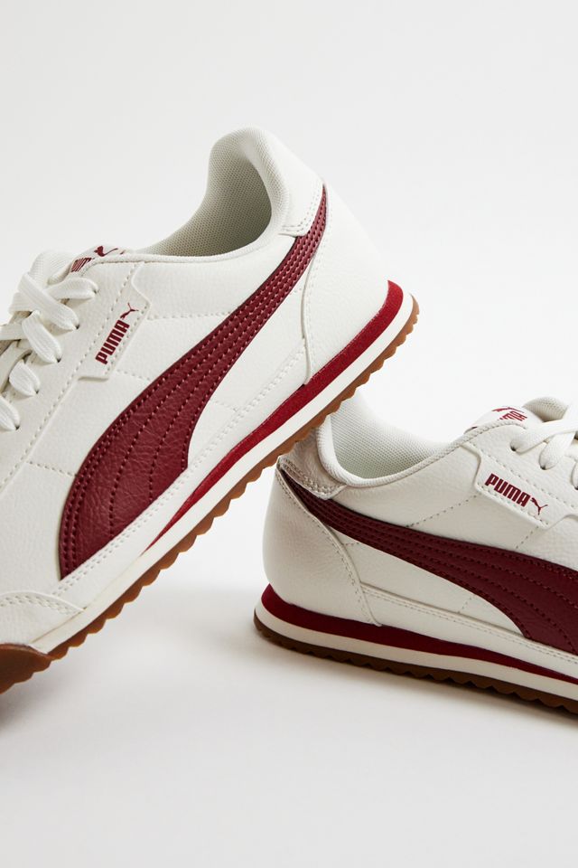 PUMA White & Red Turino II Trainers | Urban Outfitters UK