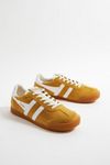 Gola Yellow & White Elan Suede Trainers | Urban Outfitters UK