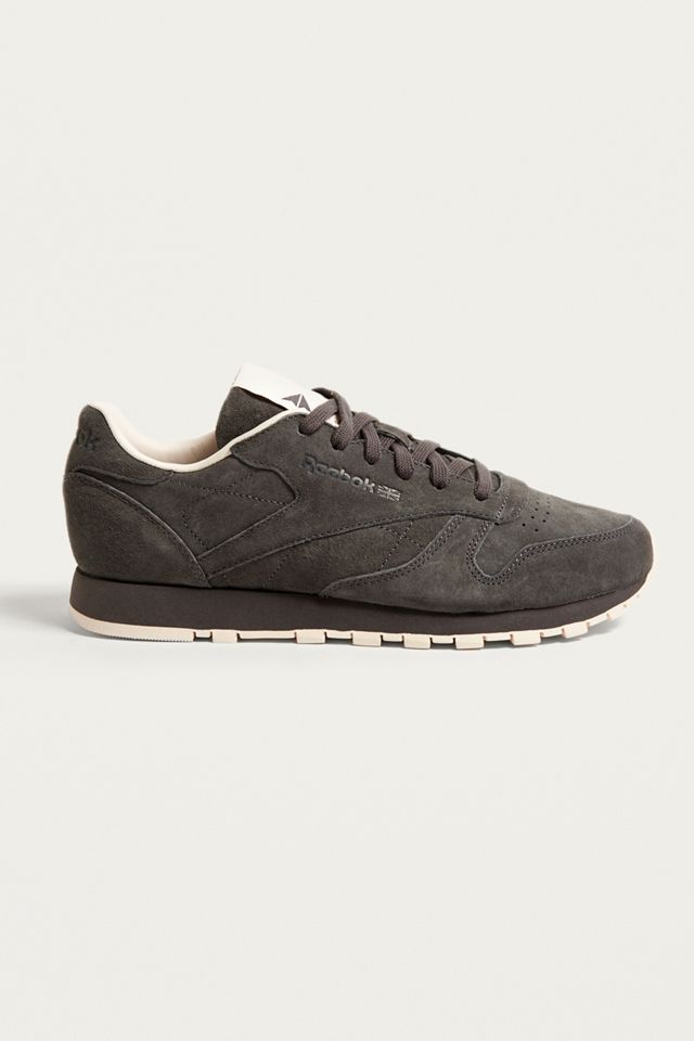 Reebok Classic Black Suede Tonal Trainers | Urban Outfitters UK