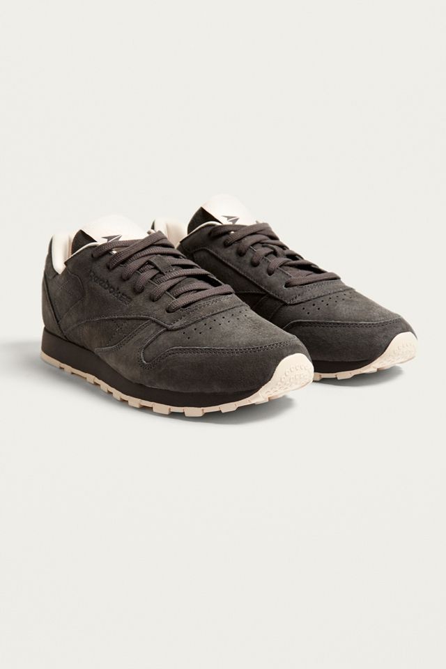 Reebok Classic Black Suede Tonal Trainers | Urban Outfitters UK