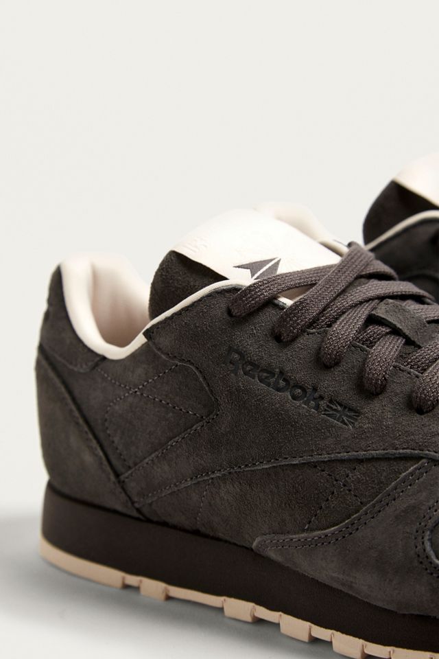 Reebok Classic Black Suede Tonal Trainers | Urban Outfitters UK