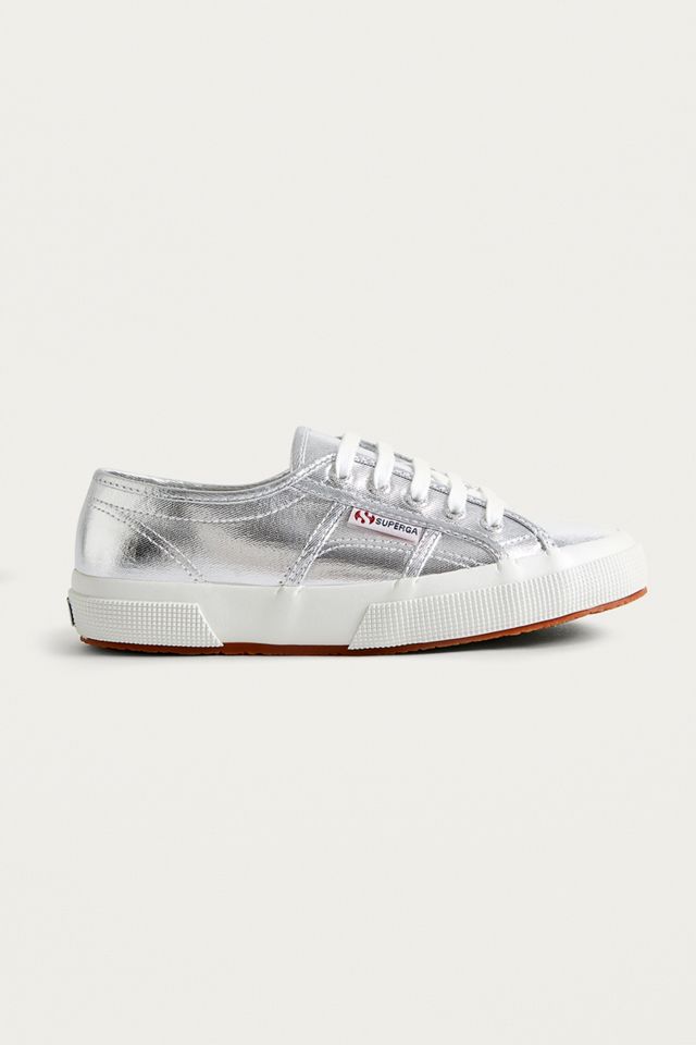 Superga 2750 Silver Trainers | Urban Outfitters UK