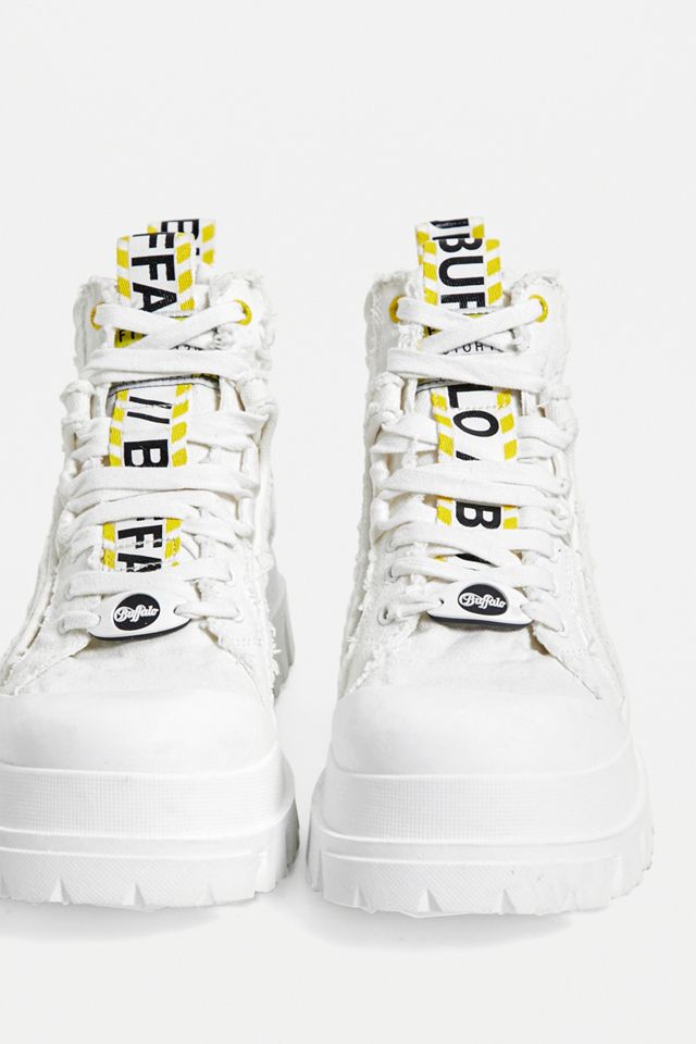 Buffalo Aspha White Mid Trainers | Urban Outfitters UK