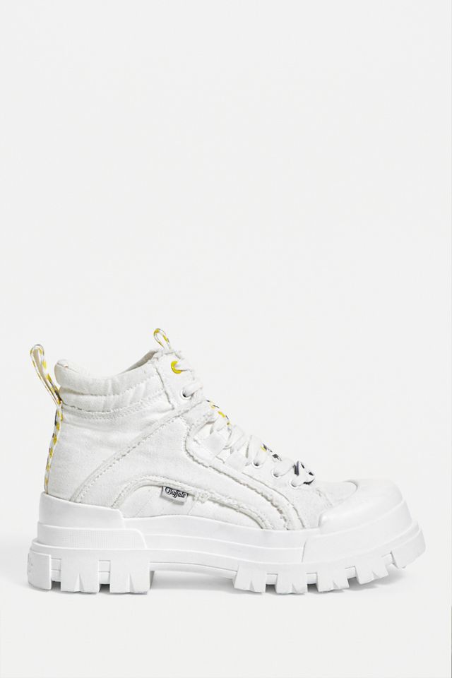 Buffalo Aspha White Mid Trainers | Urban Outfitters UK