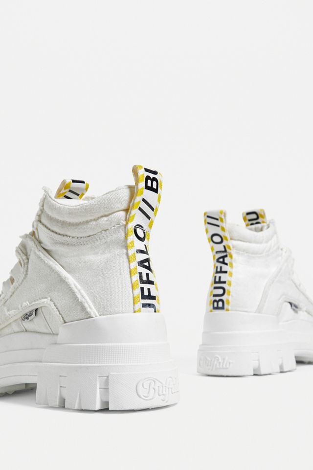 Buffalo Aspha White Mid Trainers | Urban Outfitters UK