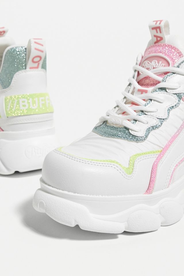 Buffalo CLD Chai White & Multicolour Trainers | Urban Outfitters UK