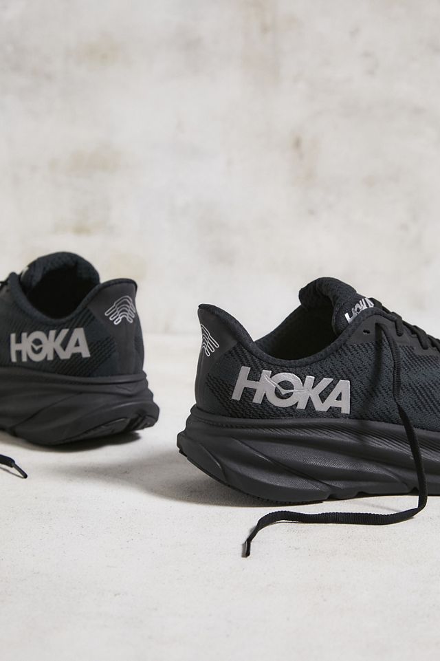 HOKA Black Clifton 9 Trainers | Urban Outfitters UK