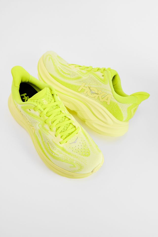 HOKA Yellow Clifton 10 Trainers | Urban Outfitters UK