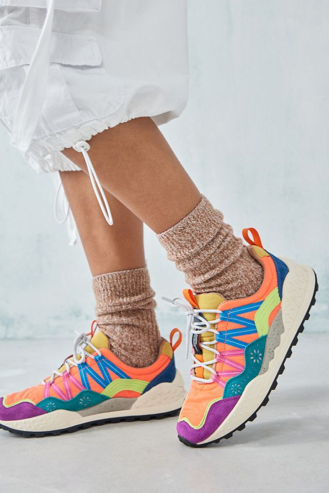 Flower Mountain Washi Orange Trainers | Urban Outfitters UK
