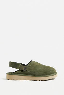 UGG Moss Green Goldencoast Clogs | Urban Outfitters UK