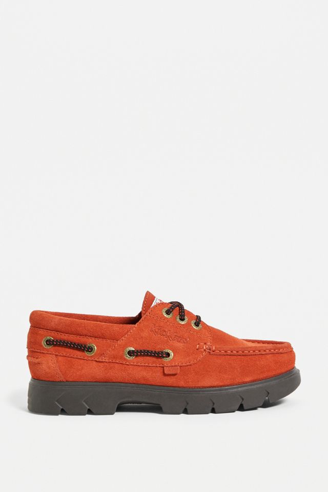 Kickers Lennon Red Boat Shoes | Urban Outfitters UK