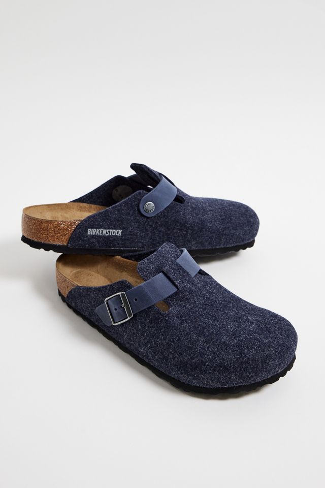 Birkenstock Midnight Felt Mix Boston Clogs | Urban Outfitters UK